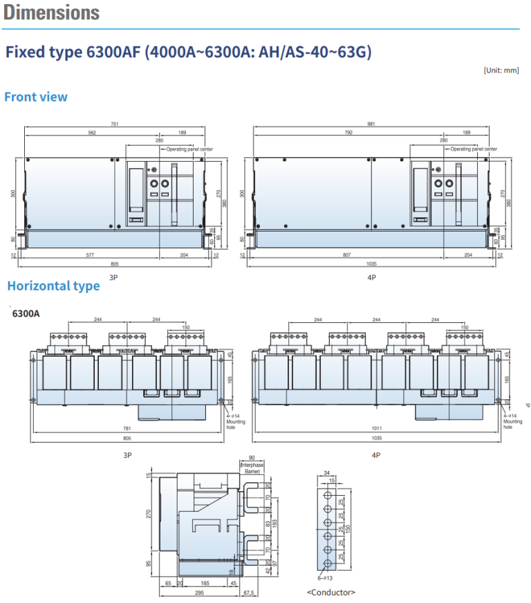 Máy cắt ACB LS AS-63G3-63H NG5 3P 6300A 120kA không phụ kiện - Siêu Thị ...
