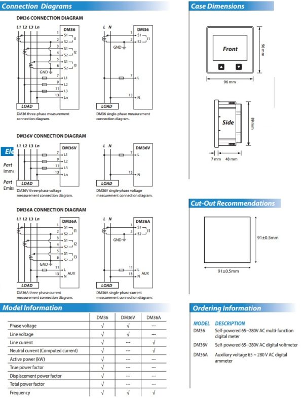 Đồng hồ đo đa năng Mikro DM36 - Thái Dương Electric