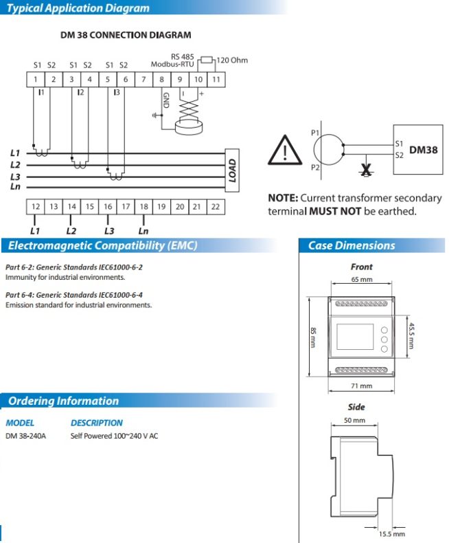 Đồng hồ đo đa năng Mikro DM38-240A - Thái Dương Electric