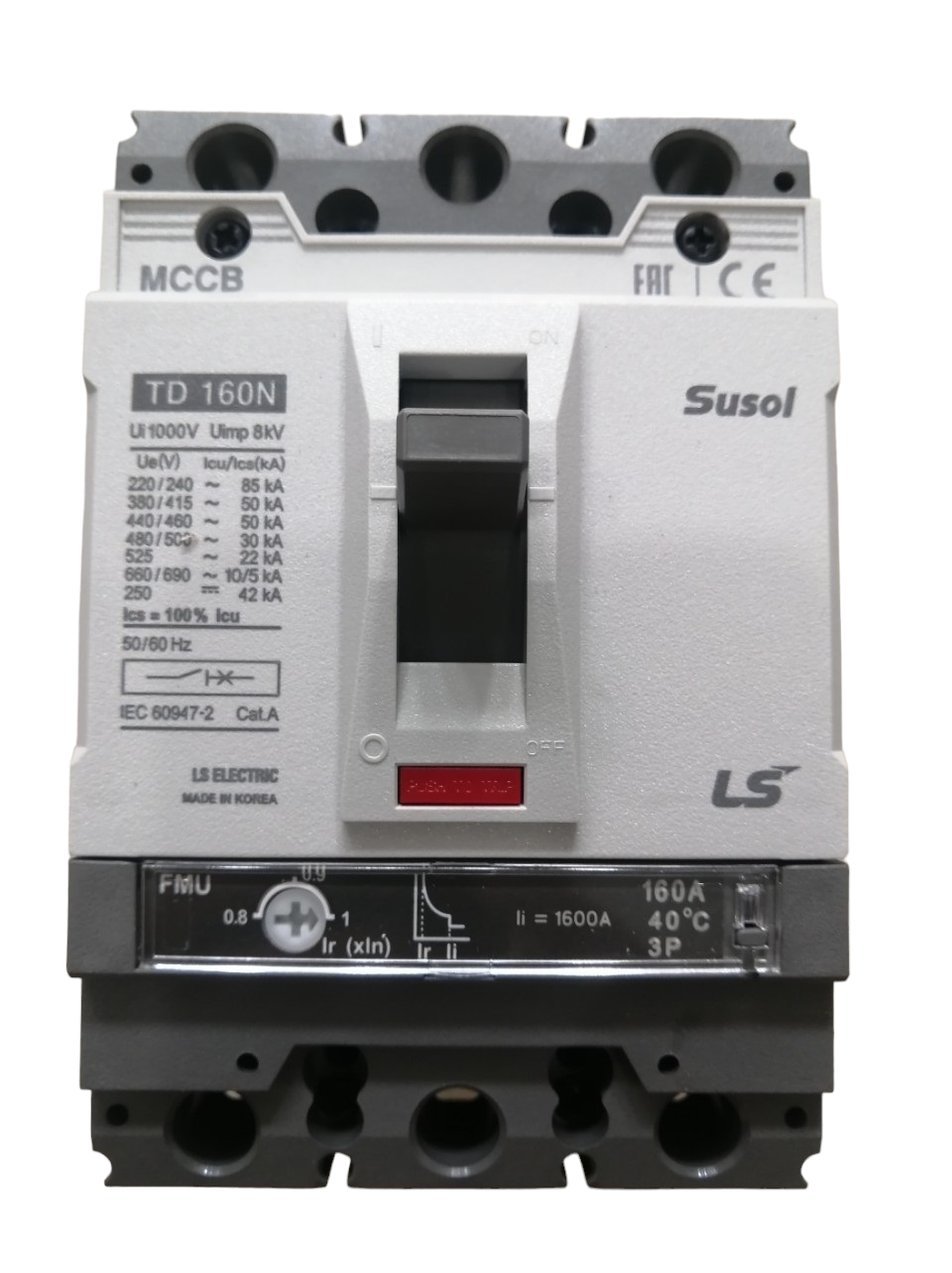 Aptomat khối MCCB LS TD100N FMU100 3P 16A 50kA - Thái Dương Electric