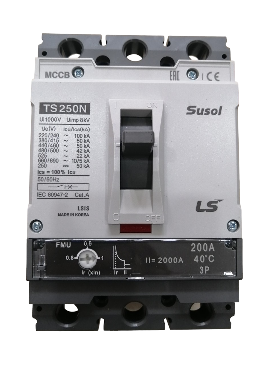 Aptomat khối MCCB LS TS250N FMU250 3P 250A 50kA - Thái Dương Electric