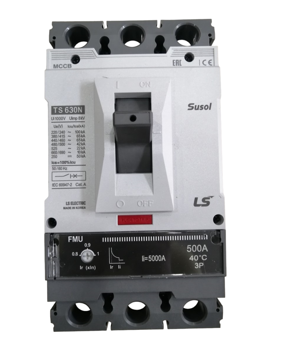 Aptomat khối MCCB LS TS630N FMU630 3P 500A 65kA - Thái Dương Electric