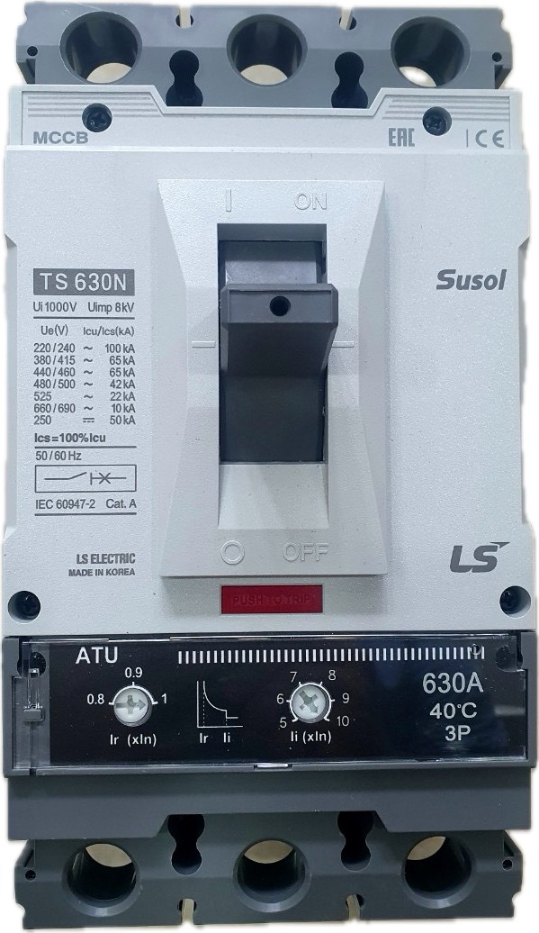 Aptomat khối MCCB LS TS630N ATU630 3P 630A 65kA - Thái Dương Electric